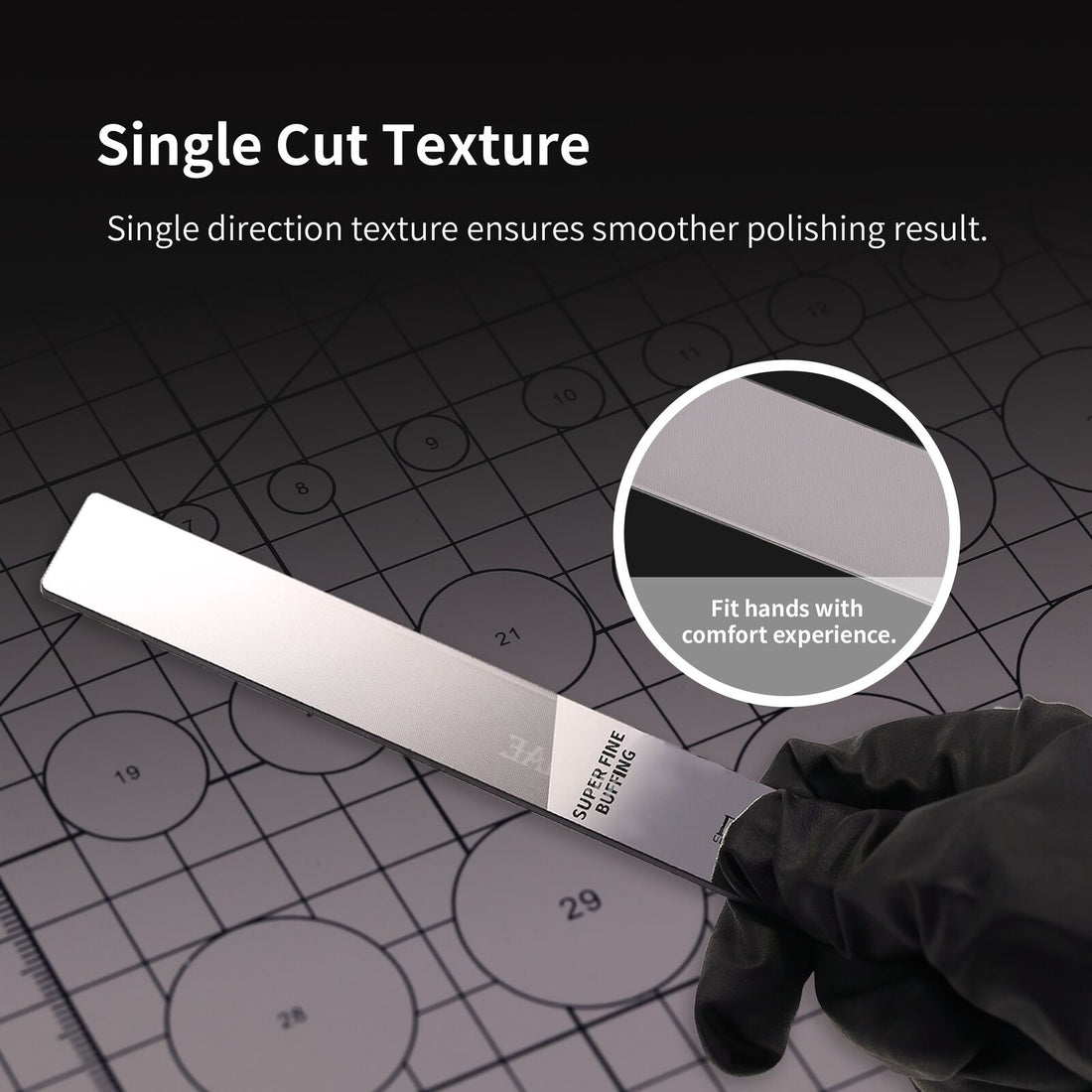 DSPIAE MSF13 Siren Glass Miror Polishing File – HOBBYMATE